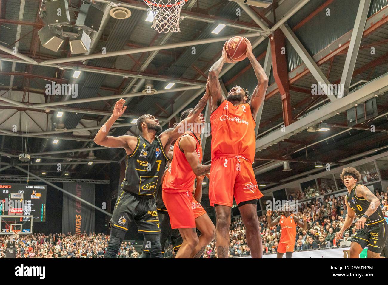Chemnitz, Deutschland 06. Januar 2024: 1.BBL - 2023/2024 - Niners ...