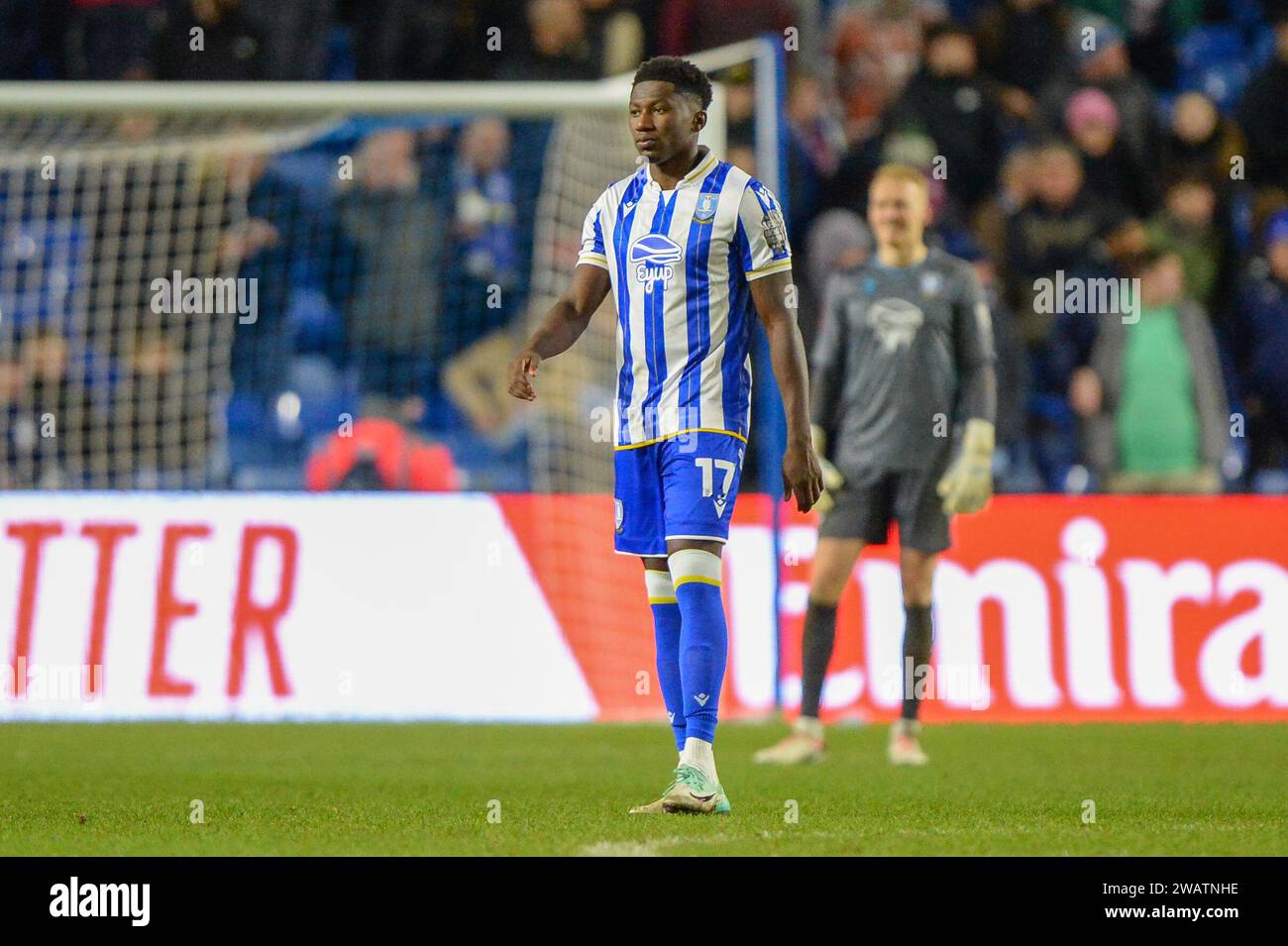 Di'Shon Bernard of Sheffield Wednesday during the Emirates FA Cup Third ...