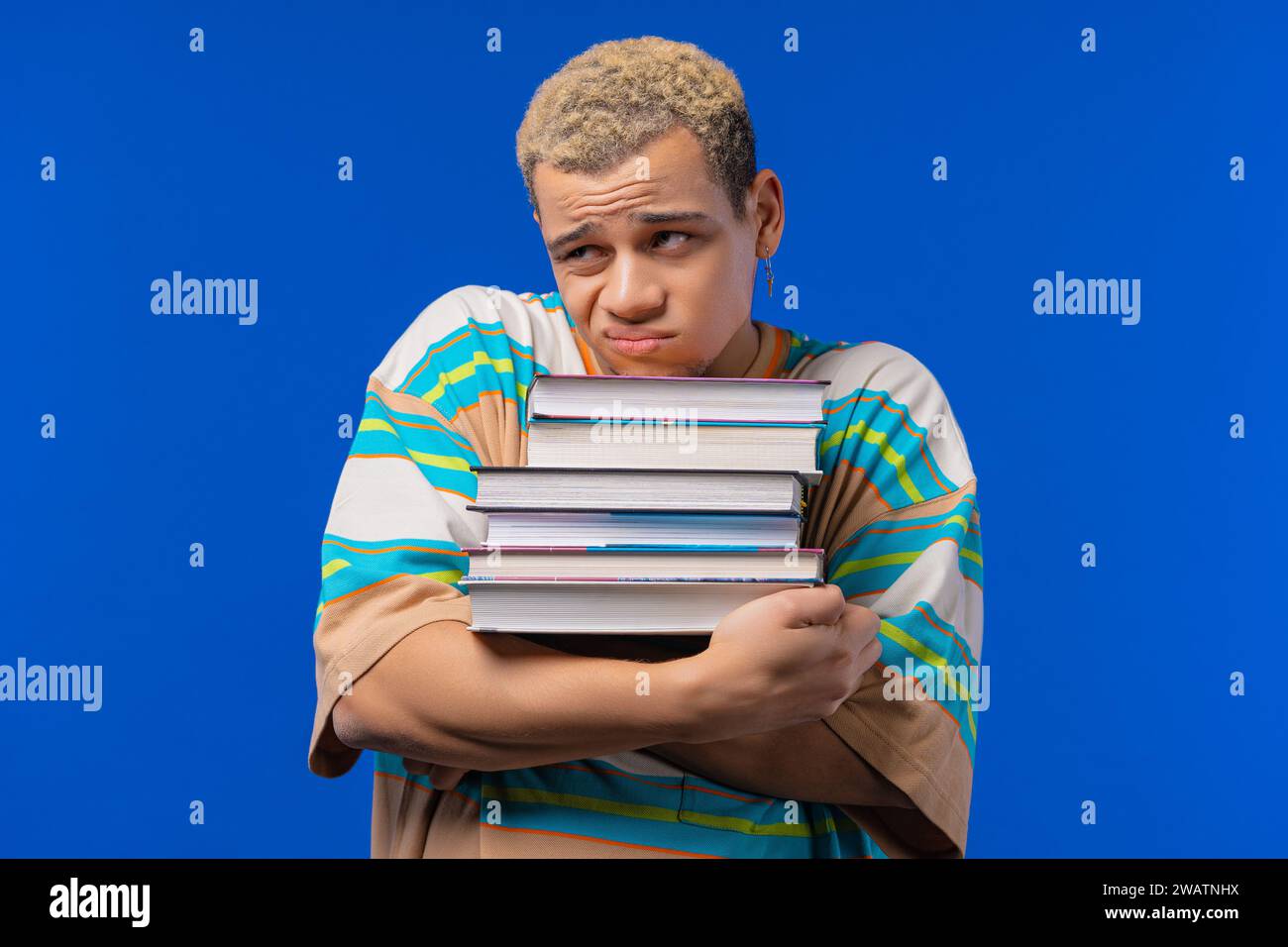 African american teen bored homework hi-res stock photography and ...