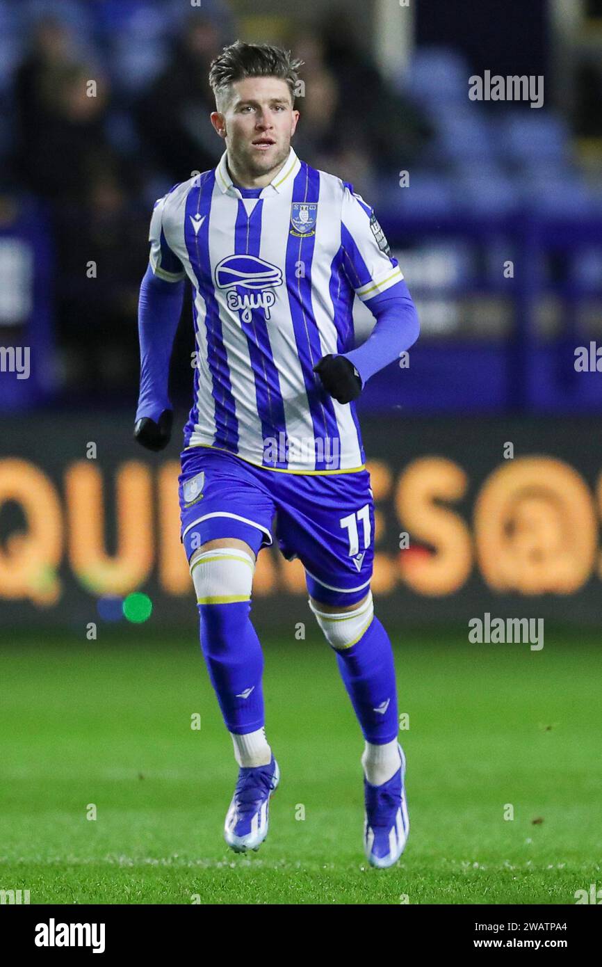 Sheffield, UK. 06th Jan, 2024. Sheffield Wednesday midfielder Josh ...
