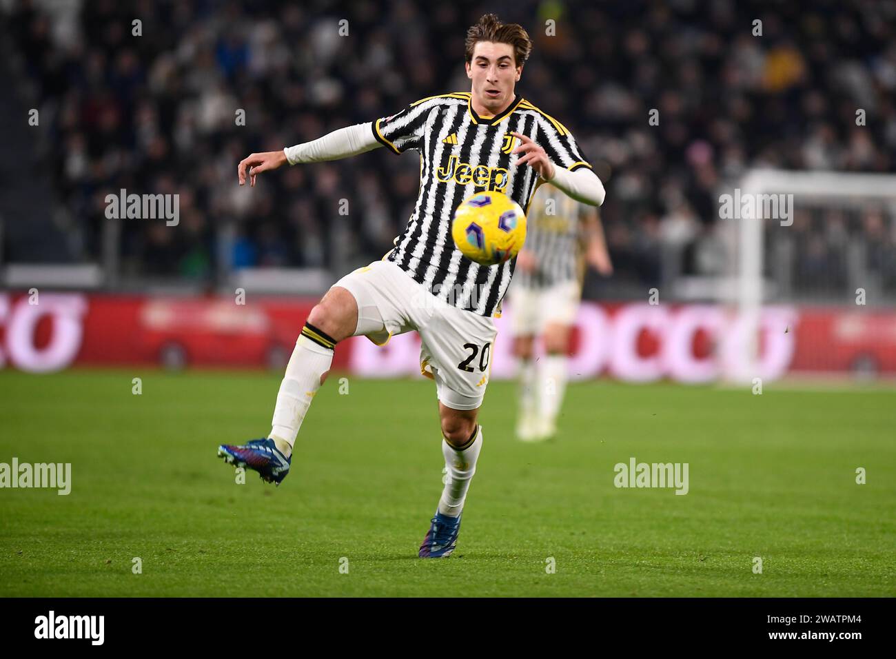 Fabio Miretti (Juventus) is playing during the Coppa Italia match ...