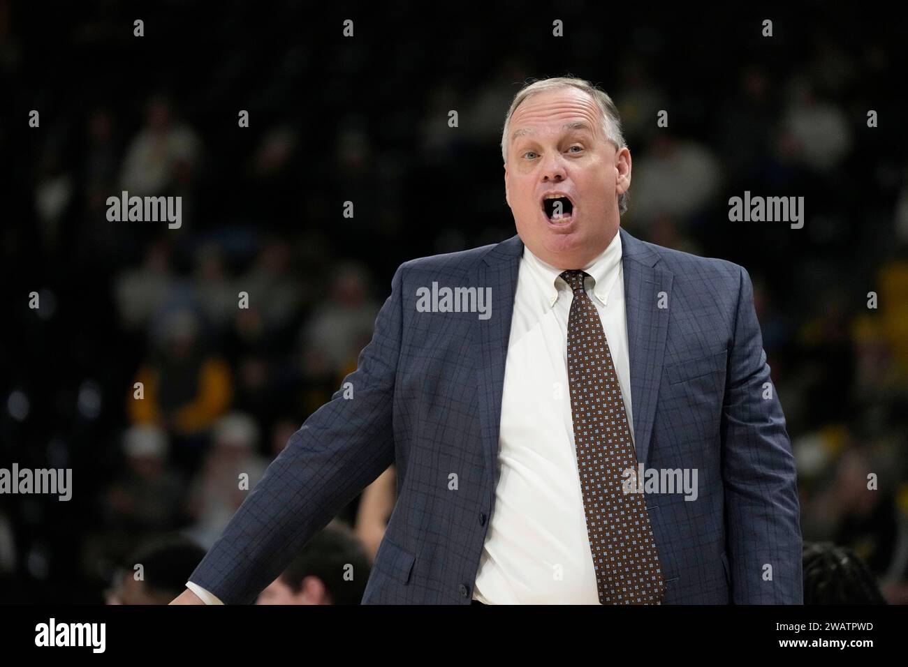 Southern Mississippi head coach Jay Ladner calls to his team during the ...