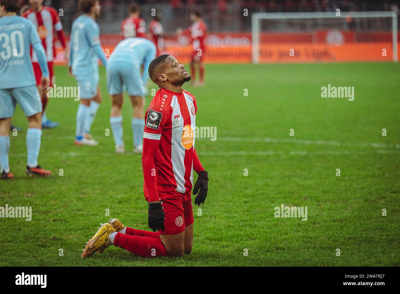 Essen, Deutschland. 06th Jan, 2024. GER Rot-Weiss Essen vs. 1. FC Koeln, Fussball ...