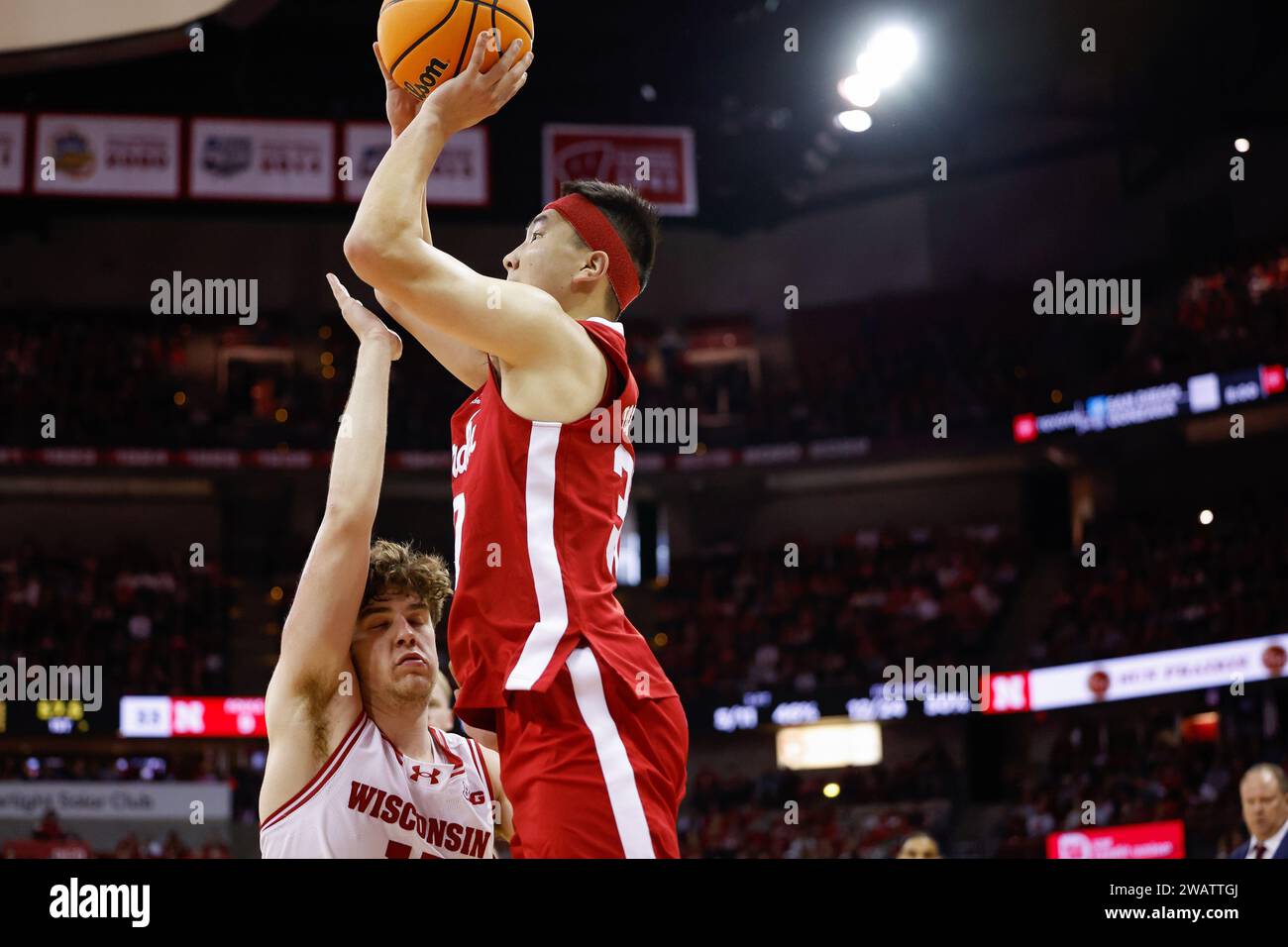 Madison, WI, USA. 6th Jan, 2024. Nebraska Cornhuskers guard Keisei ...