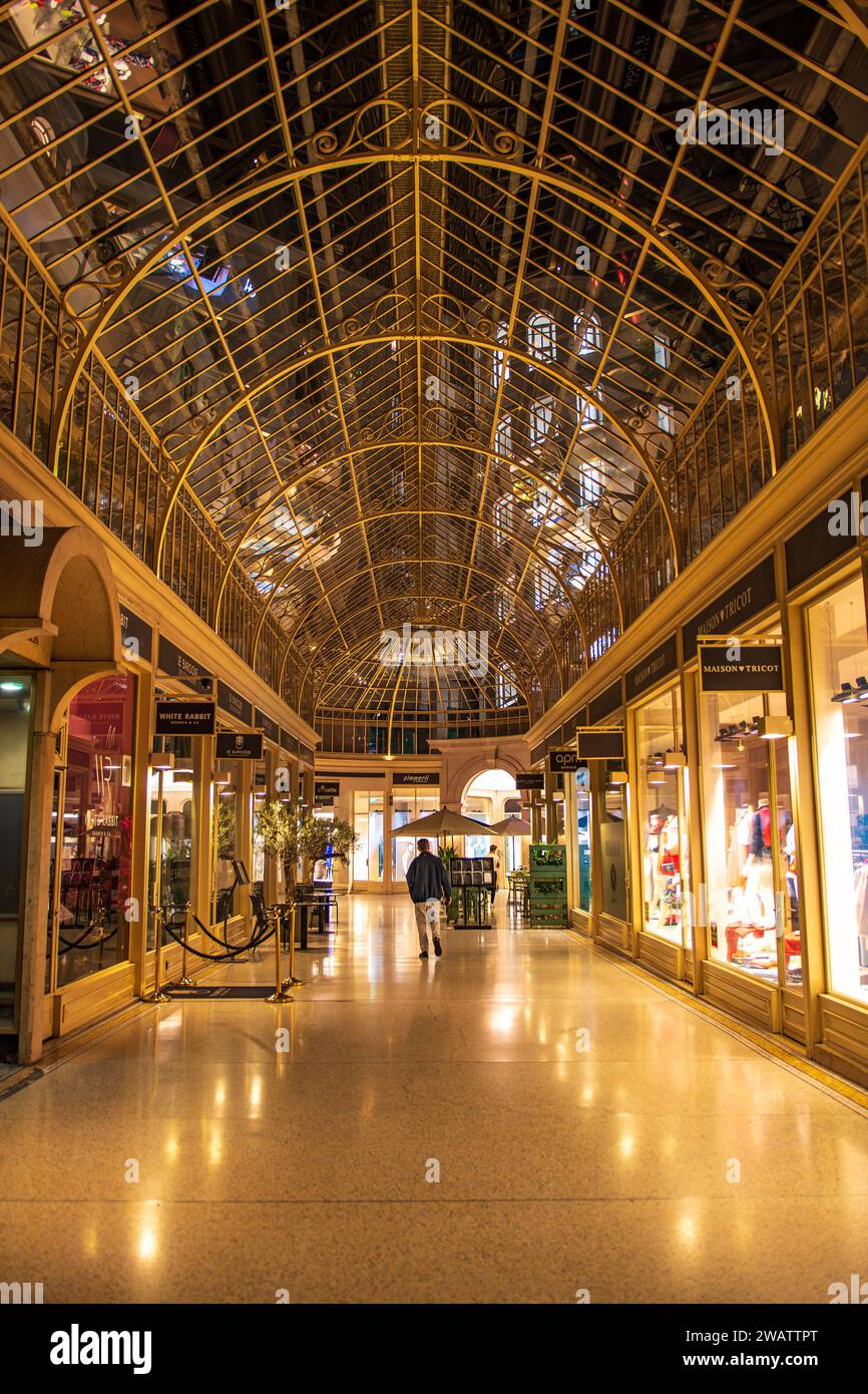 Beautiful decorated storefronts in Geneva district in Switzerland Stock ...