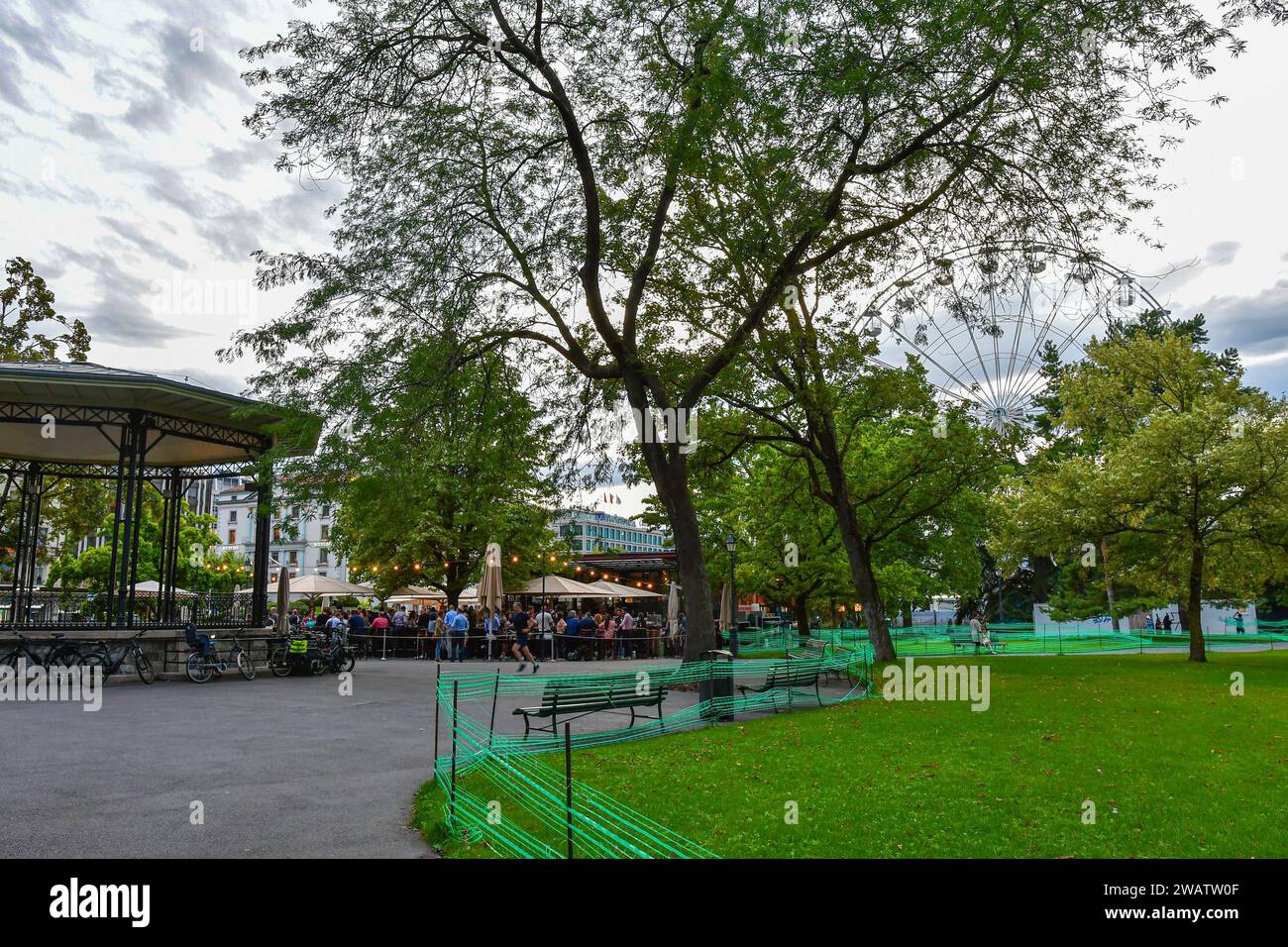 Geneva, Switzerland - September 8 2023: Outdoor scenery of beautiful ...