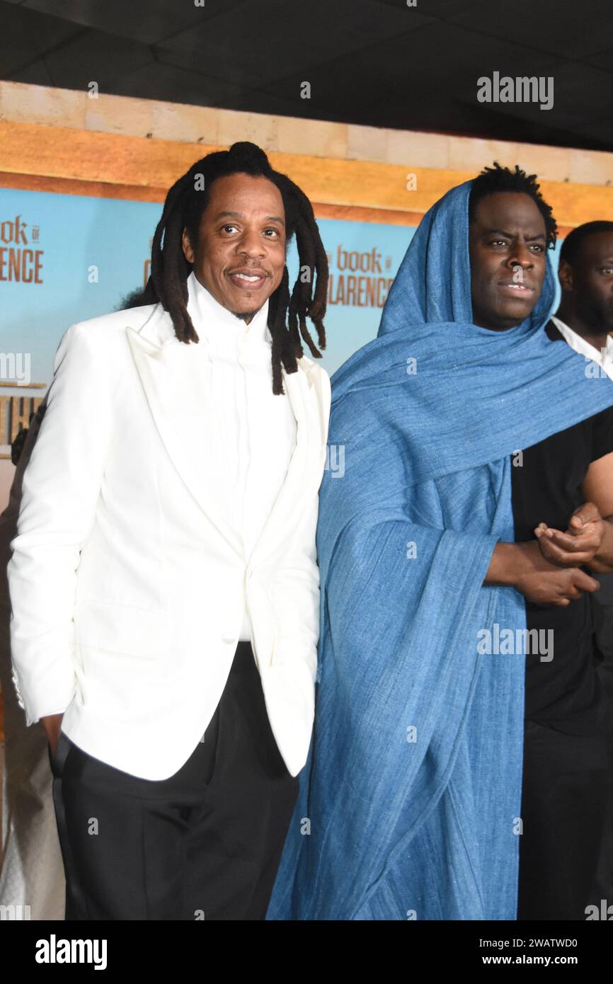 Los Angeles, California, USA 5th January 2024 (L-R) Producer Jay-Z and ...