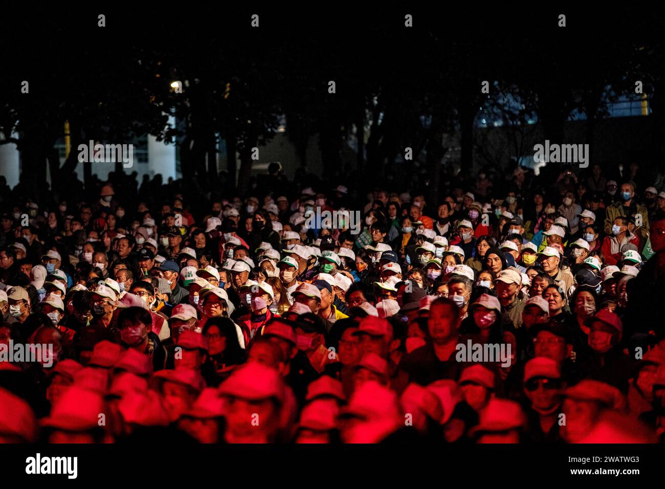 New Taipei, Taiwan. 06th Jan, 2024. A view of people attending the ...