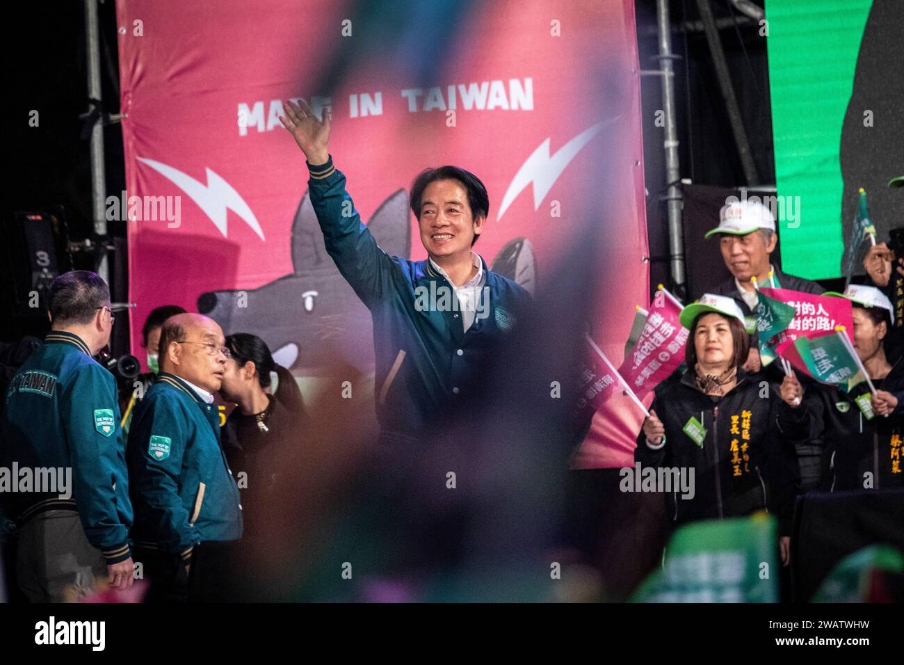 New Taipei, Taiwan. 06th Jan, 2024. Presidential candidate, Lai Ching ...