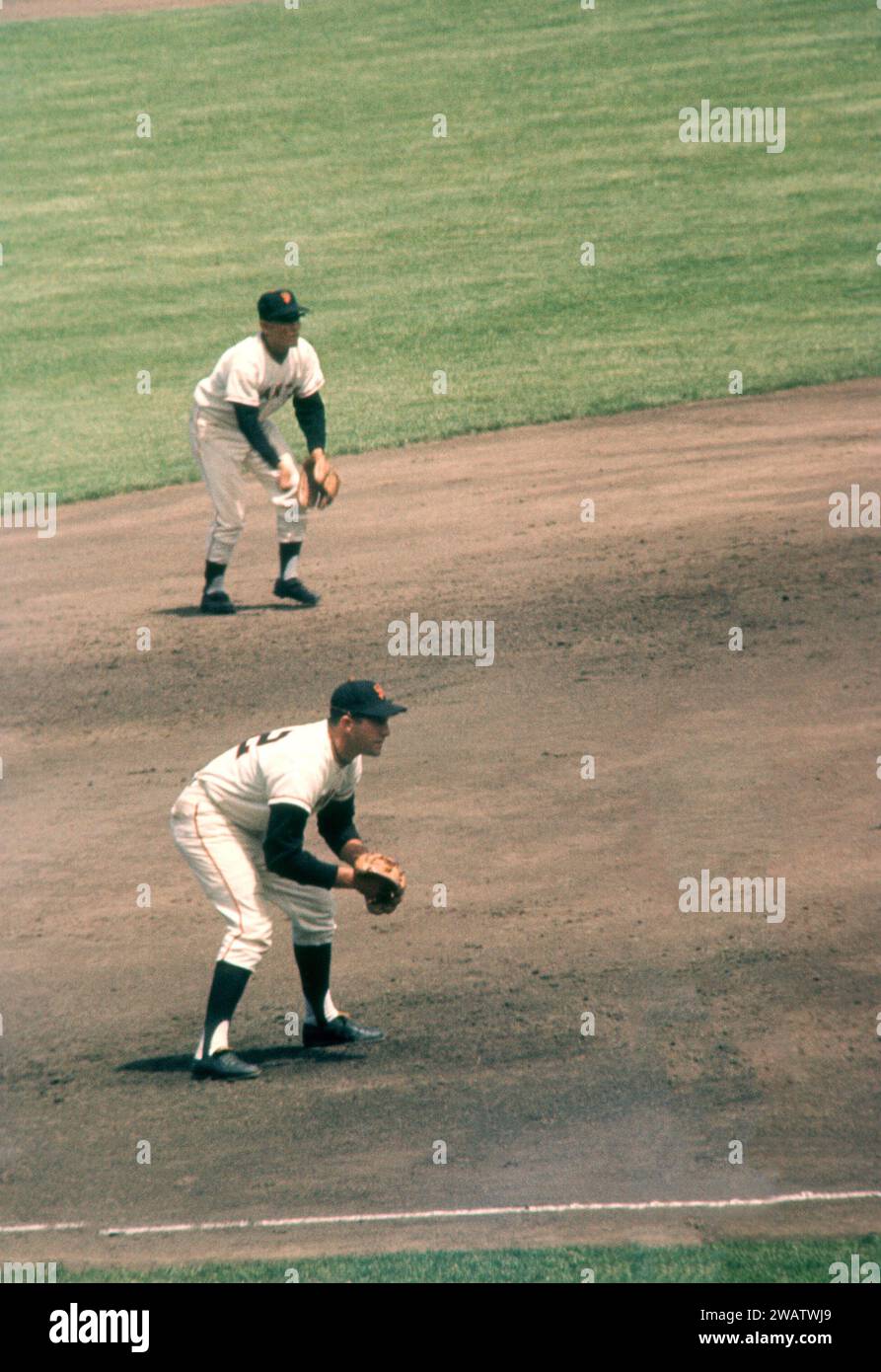 SAN FRANCISCO, CA - MAY 2: Third baseman Jim Davenport #12 and ...