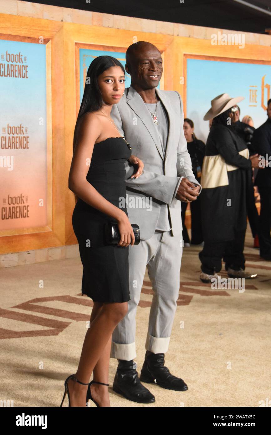 Los Angeles, California, USA 5th January 2024 Lou Samuel and Singer ...