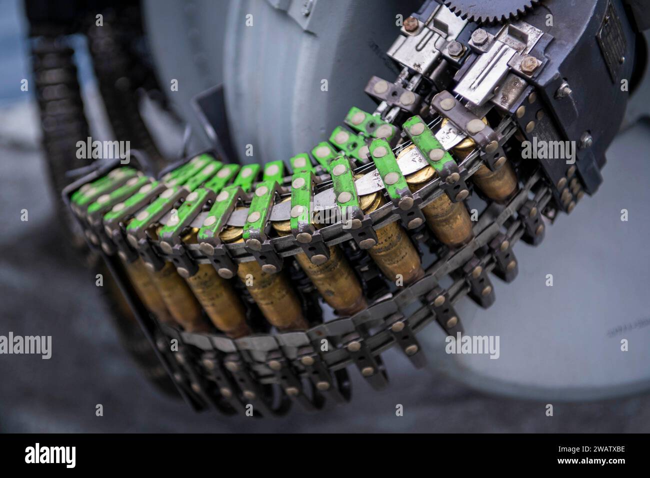 231226-N-RU001-1063 SOUTH CHINA SEA (Dec. 26, 2023) Ammunition is ...