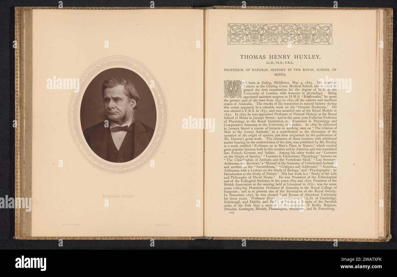 Professor Huxley, Lock & Whitfield, c. 1875 - in or before 1880 ...