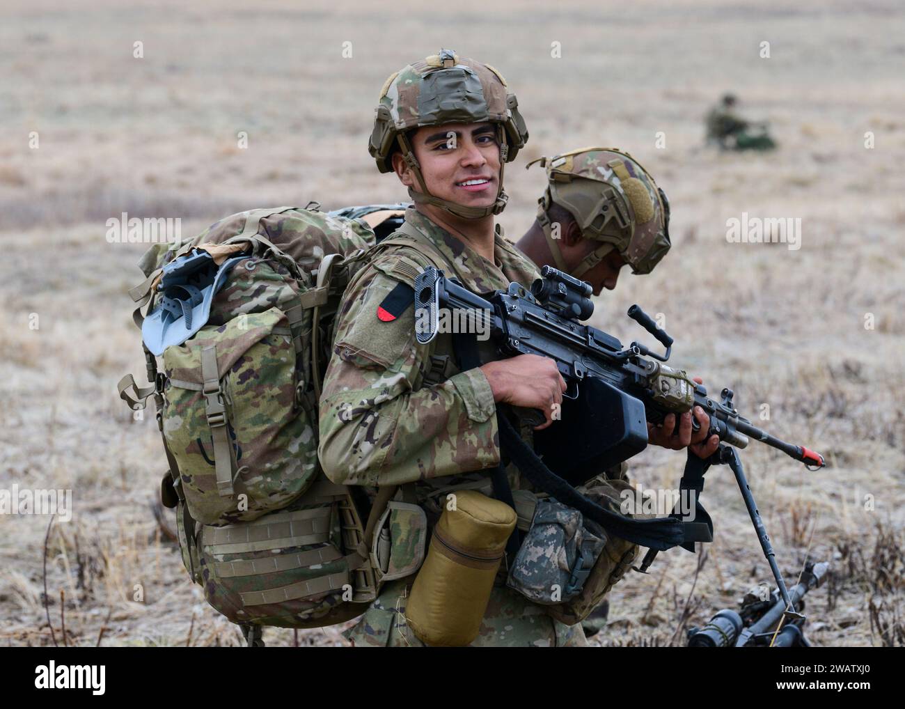 A U.S. Army paratroopers with the 1st Battalion, 501st Parachute ...