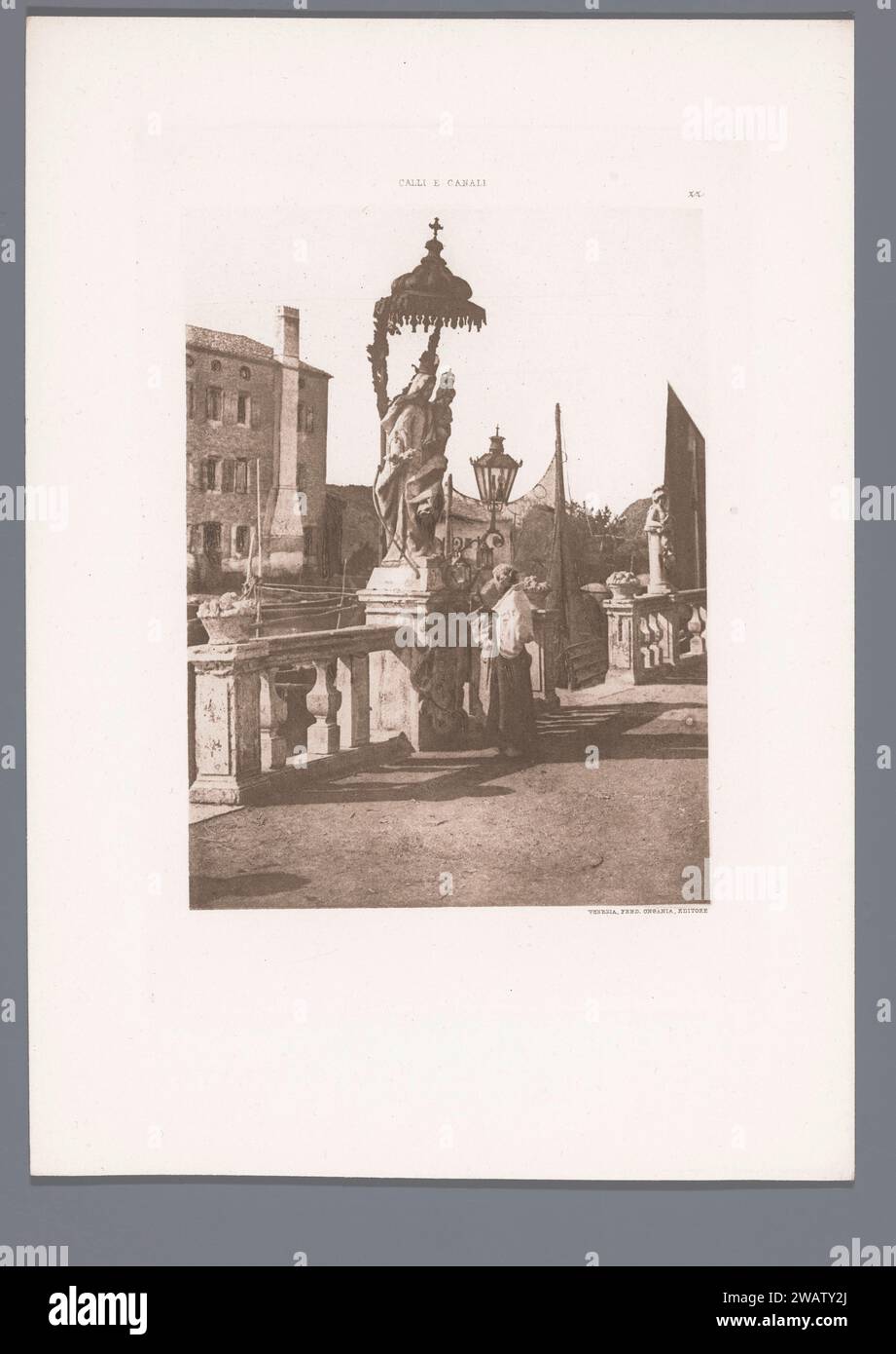 Monument for a bishop on the water in Chioggia, Anonymous, c. 1888 - in ...