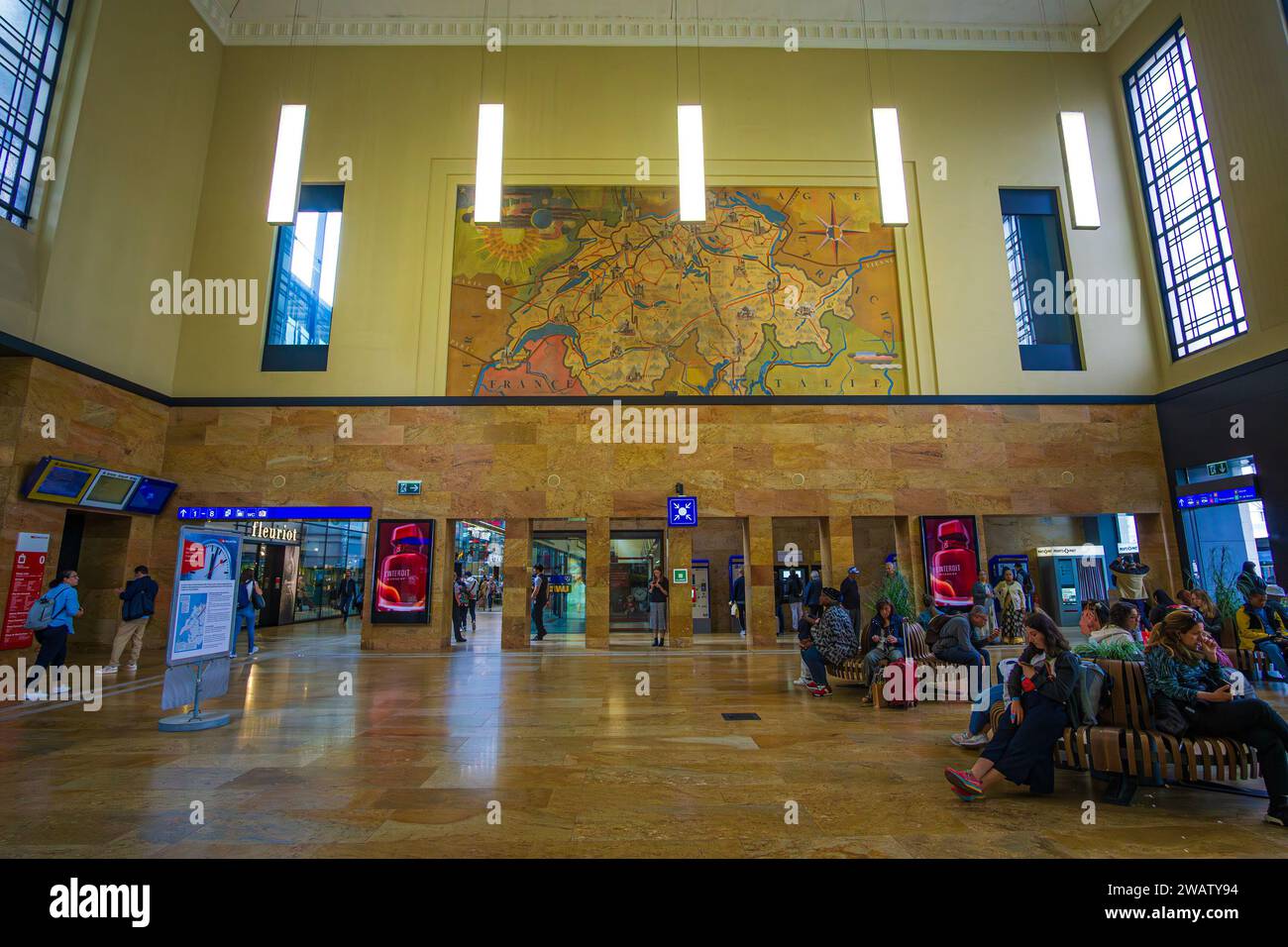 Geneva, Switzerland - September 8 2023: Geneve Cornavin railway station ...