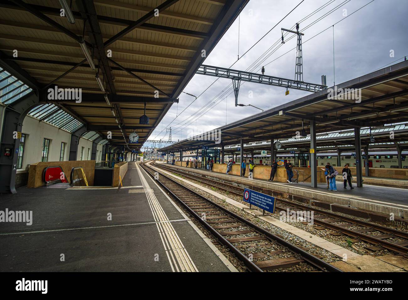 Geneva, Switzerland - September 8 2023: Geneve Cornavin railway station ...