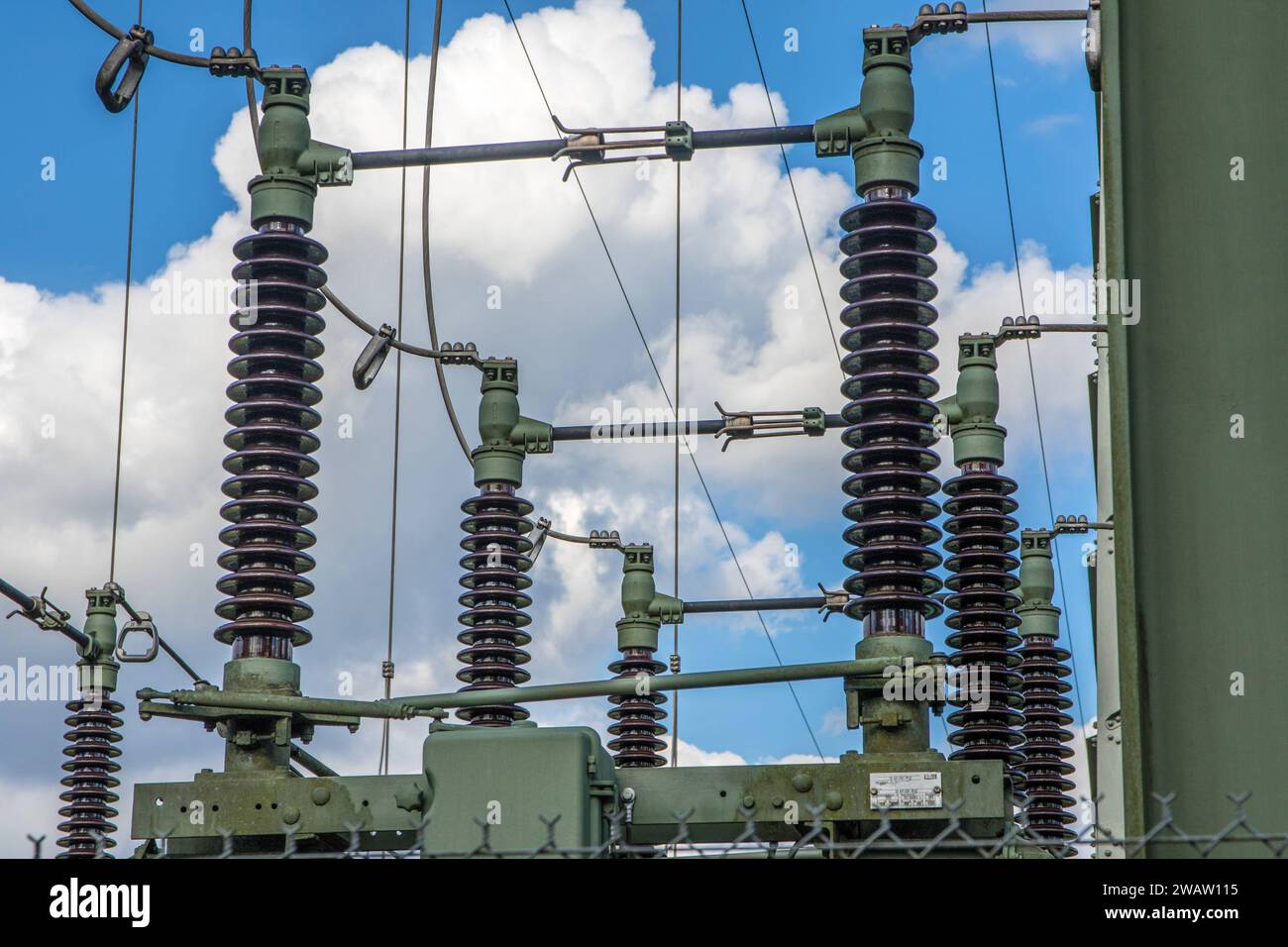 Kraftwerk, Stromerzeugung, Bayern Stromwerk in Deutschland *** Power ...