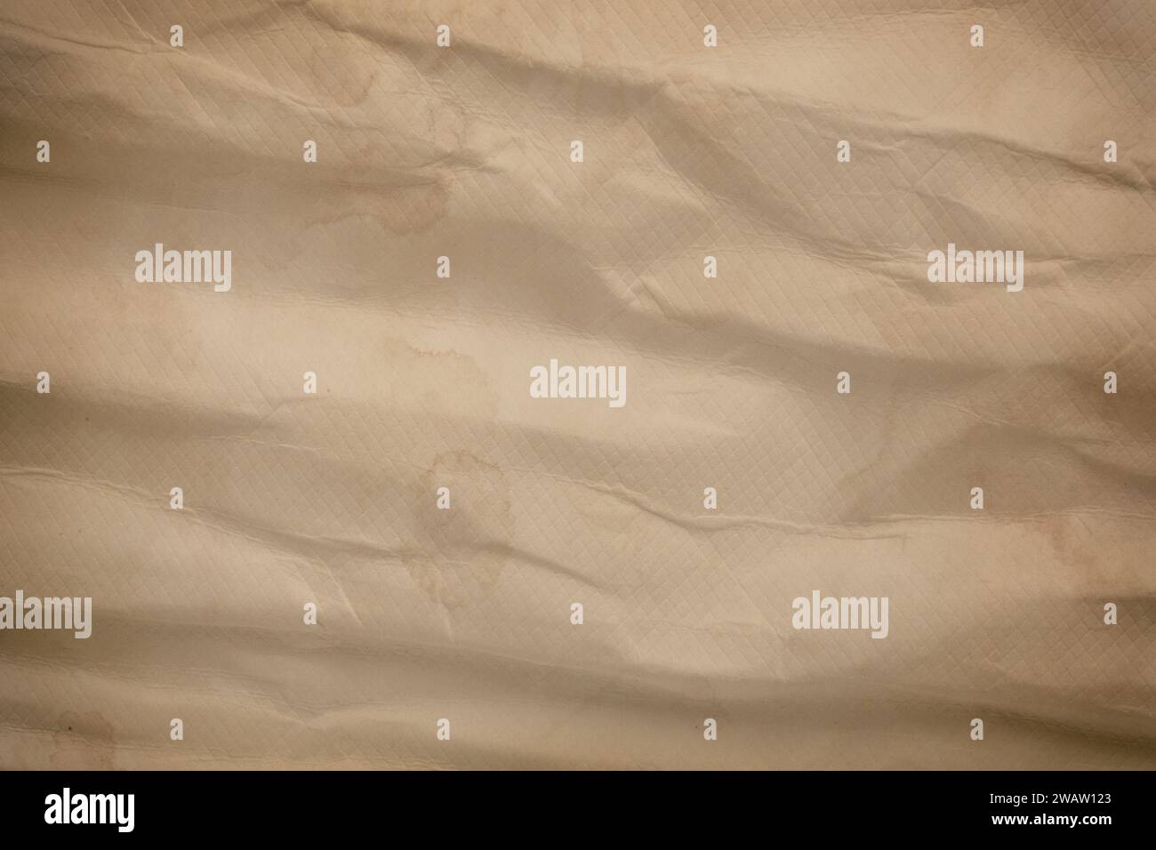 Crumpled old paper as background. Texture of parchment Stock Photo - Alamy