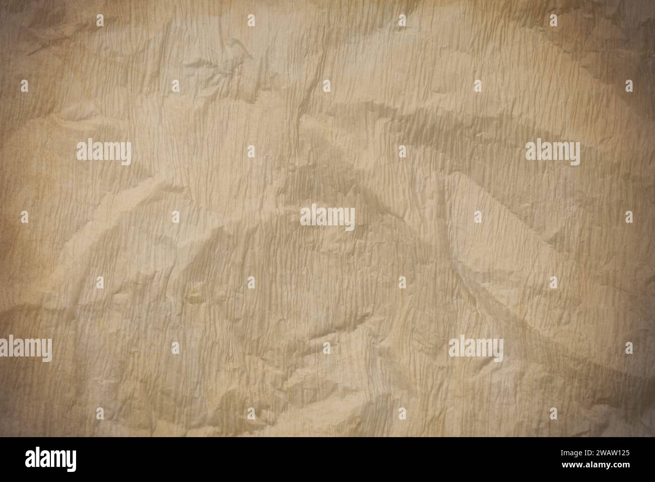 Crumpled old paper as background. Texture of parchment Stock Photo - Alamy