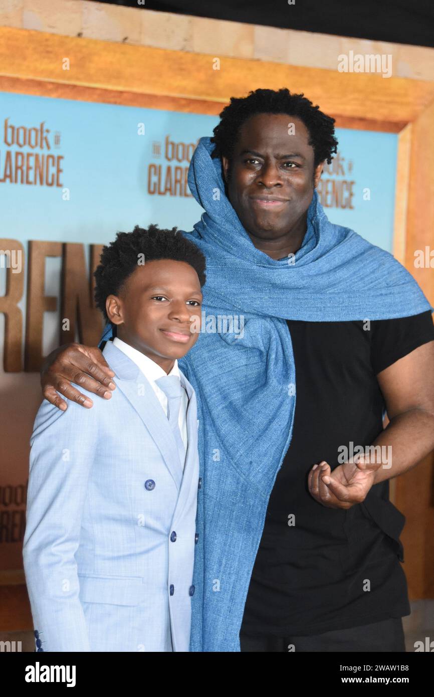 Los Angeles, California, USA 5th January 2024 Actor Chase Dillon and Director Jeymes Samuel ...