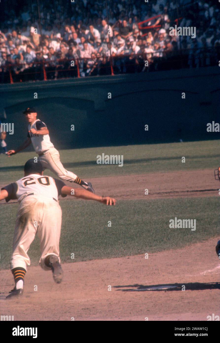 PITTSBURGH, PA - JUNE 26: Gino Cimoli #20 of the Pittsburgh Pirates ...