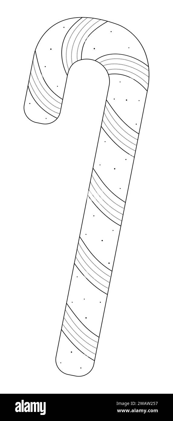 Outline candy cane Black and White Stock Photos & Images - Alamy