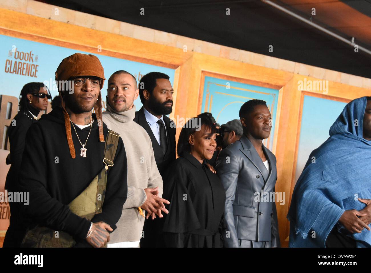 Los Angeles, California, USA 5th January 2024 (L-R) Singer Kid Cudi ...