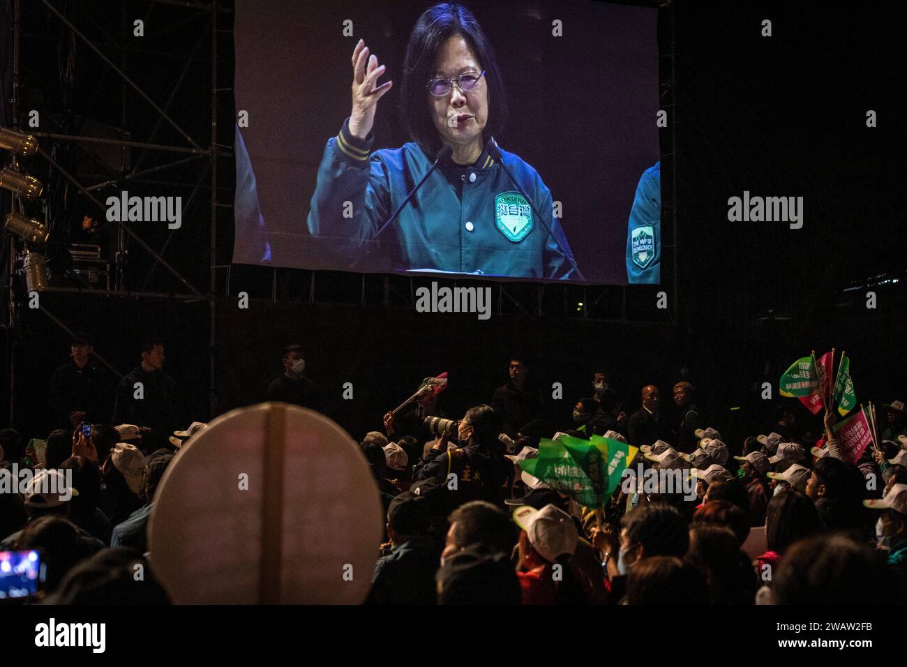 New Taipei, Taiwan. 06th Jan, 2024. Taiwan President Tsai Ing-wen ...