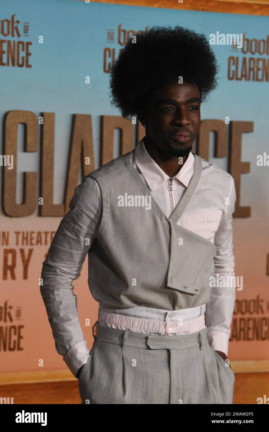 Los Angeles, California, USA 5th January 2024 Actor Caleb McLaughlin ...