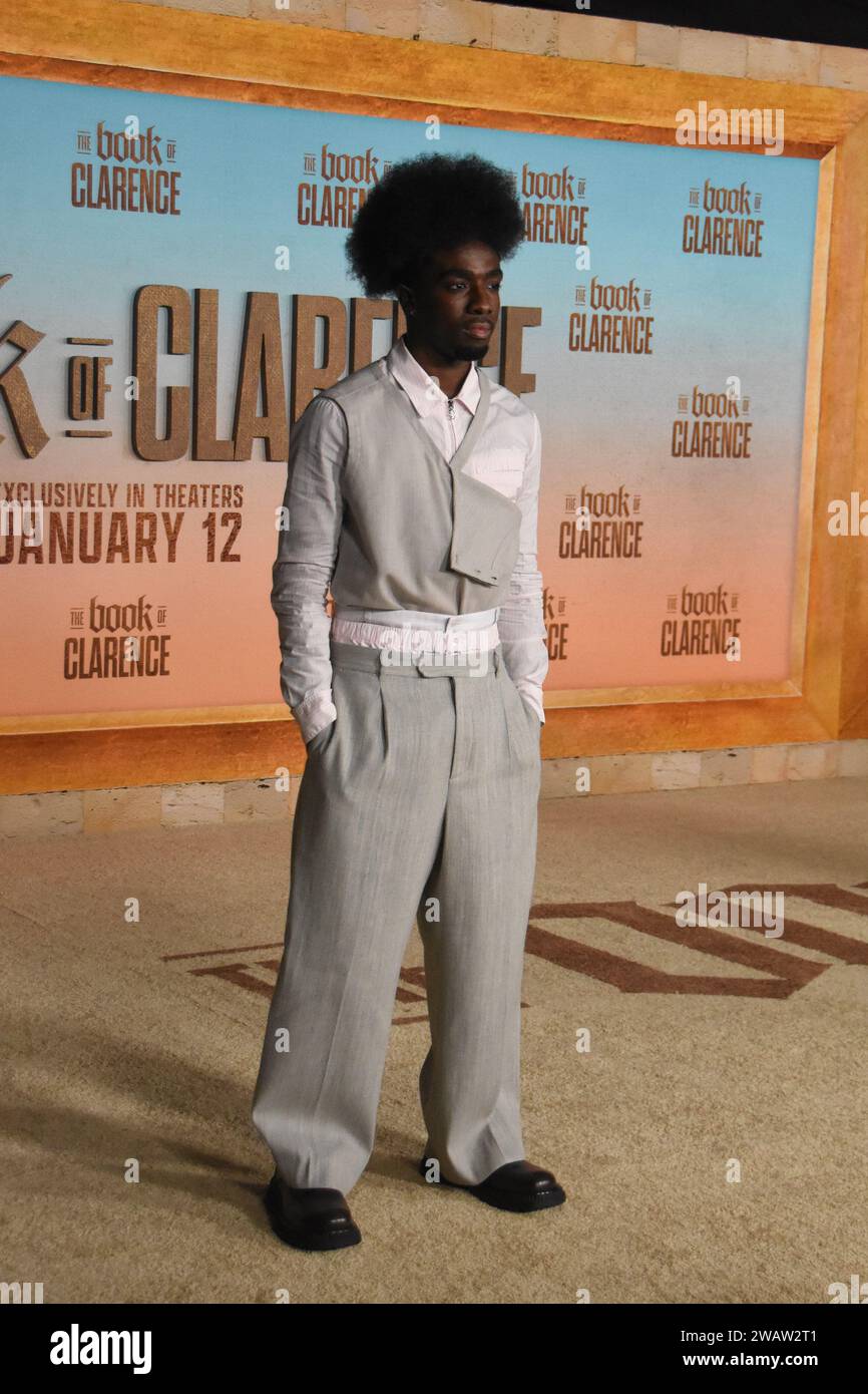 Los Angeles, California, USA 5th January 2024 Actor Caleb McLaughlin ...