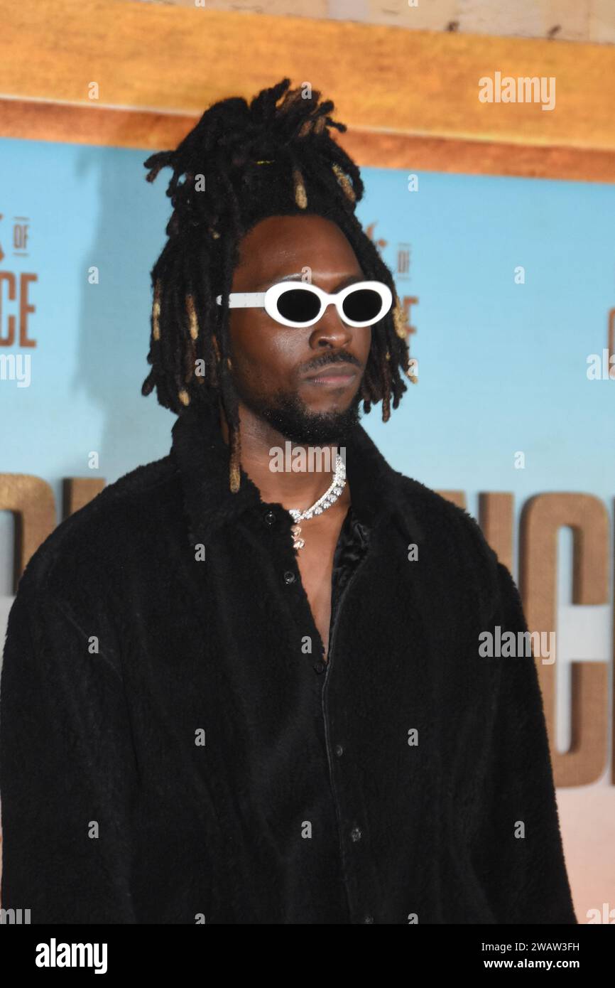Los Angeles, California, USA 5th January 2024 Rapper SAINt JHN, aka ...