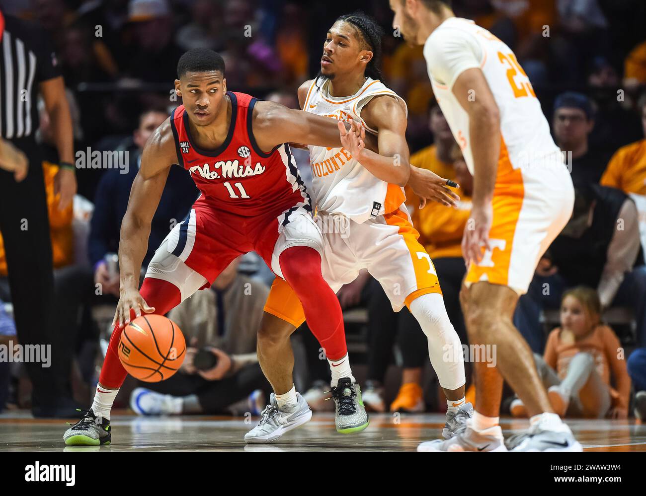 KNOXVILLE, TN - JANUARY 06: Mississippi Rebels guard Matthew Murrell ...