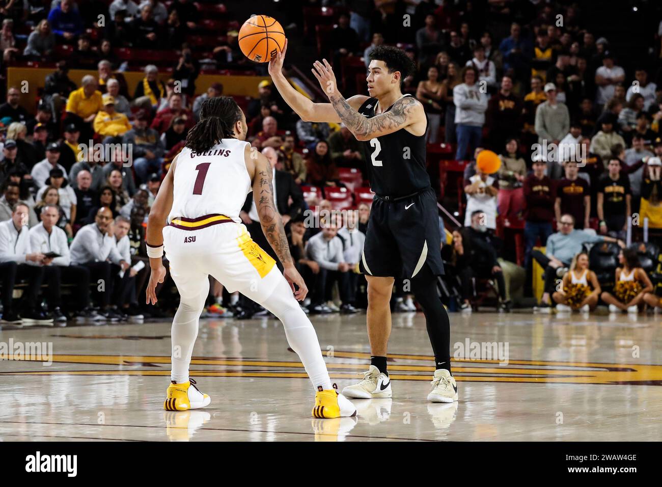 GLENDALE, AZ - JANUARY 06: Colorado Buffaloes guard KJ Simpson (2 ...
