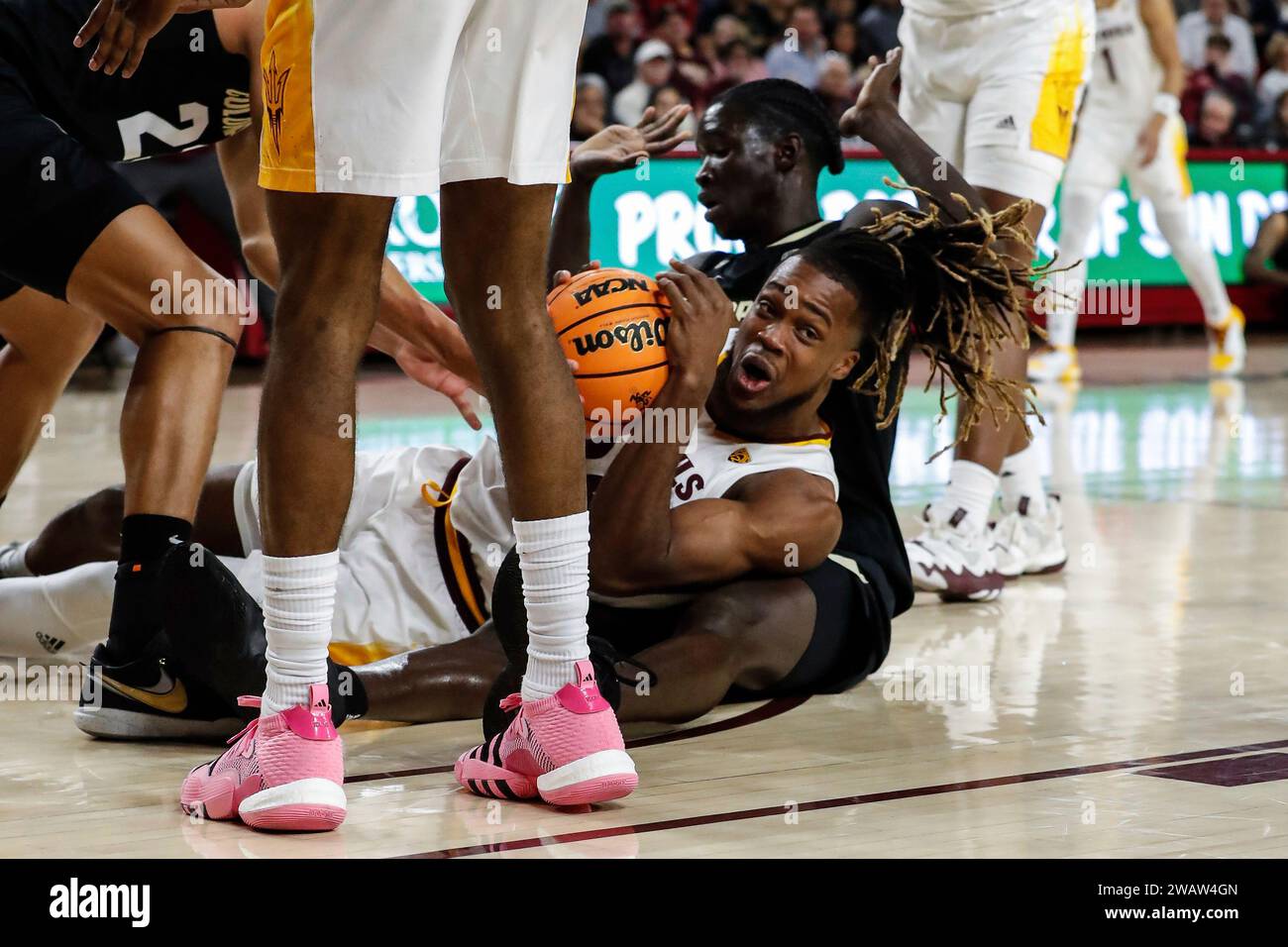 GLENDALE, AZ - JANUARY 06: Arizona State Sun Devils forward Bryant ...