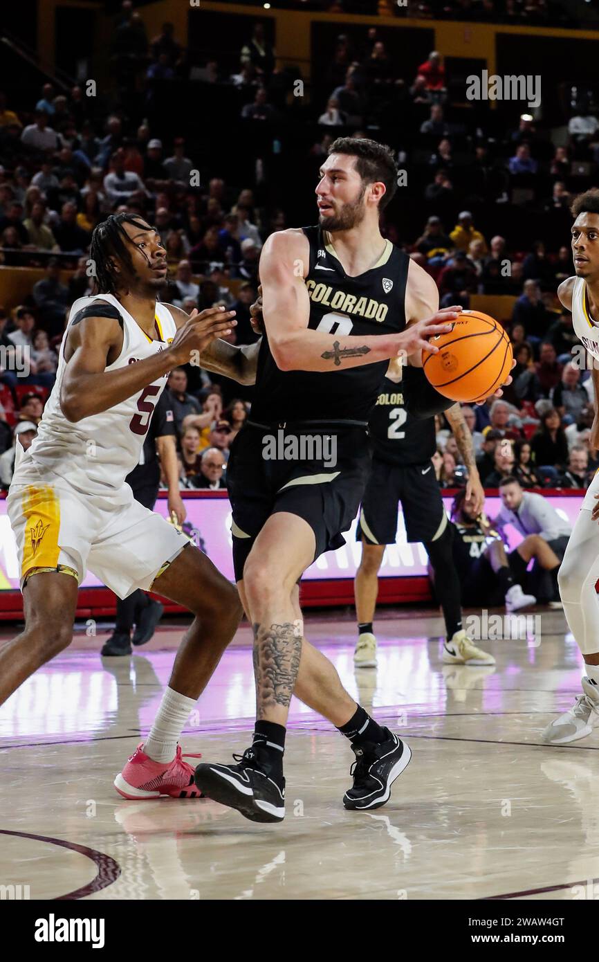 GLENDALE, AZ - JANUARY 06: Colorado Buffaloes guard Luke O'Brien (0 ...
