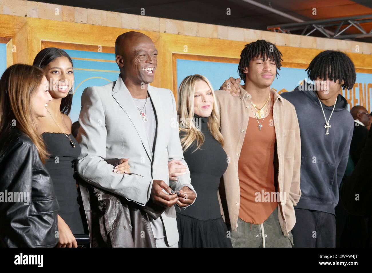 Los Angeles, California, USA 5th January 2024 Singer Seal and family ...