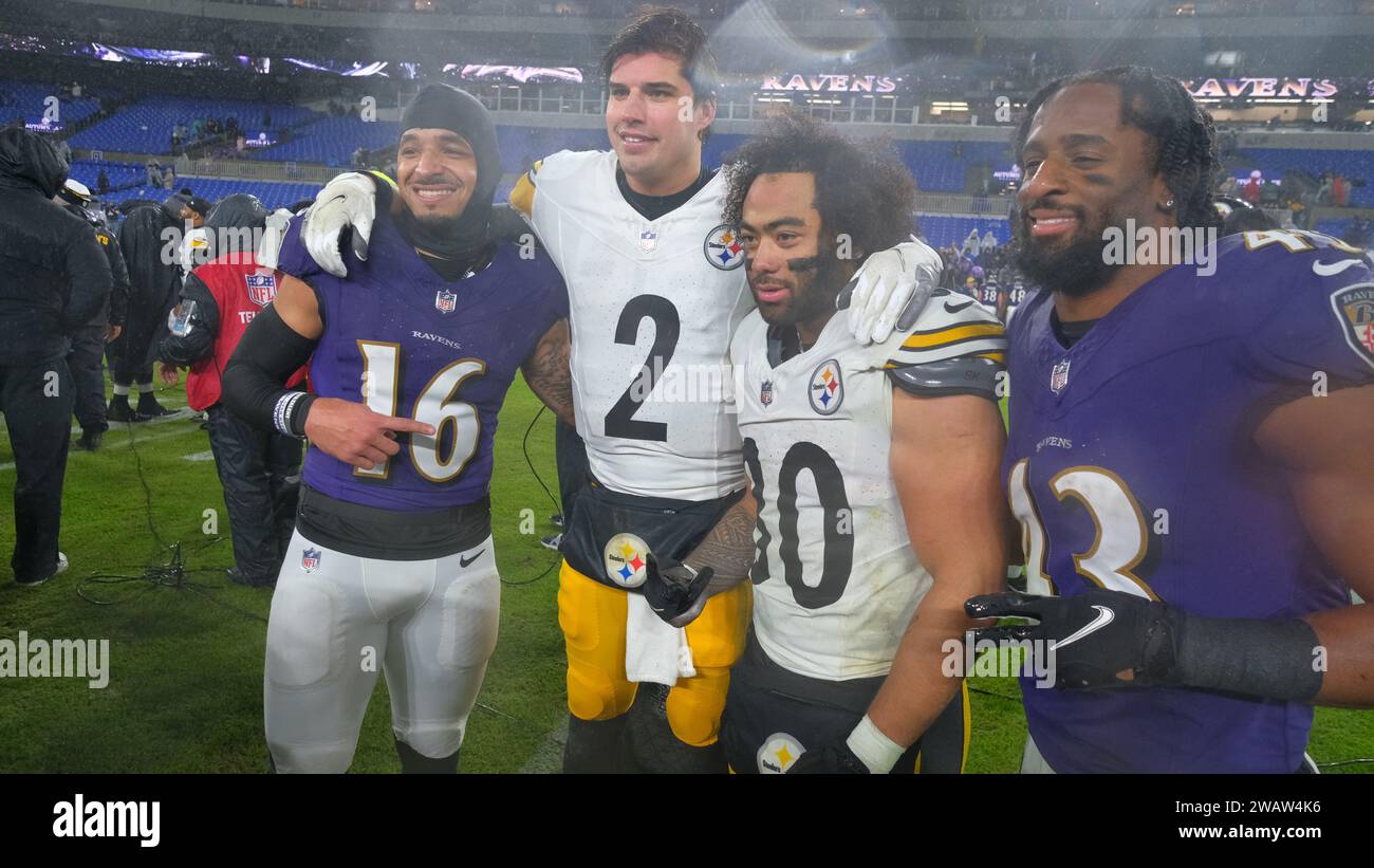 Baltimore, MD, USA. 06th Jan, 2024. Mason Rudolph #2 during the ...