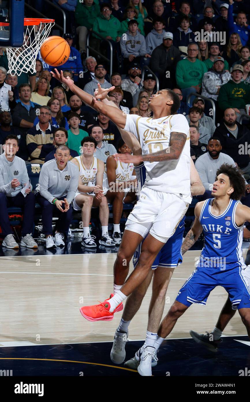 SOUTH BEND, IN - JANUARY 06: Notre Dame Fighting Irish forward Tae ...