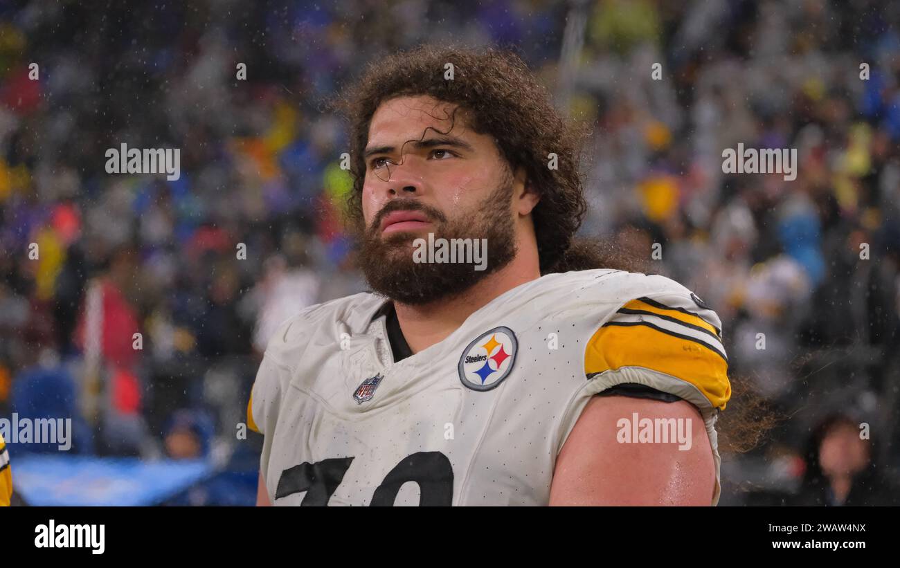 Baltimore, USA. 06th Jan, 2024. JAN 06, 2024: Isaac Seumalo #73 during ...