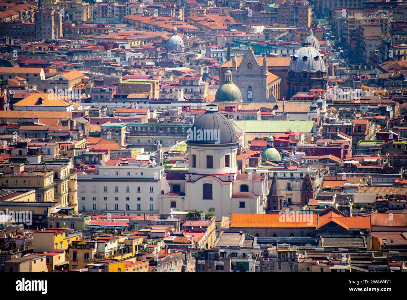 Church Domes in Naples - Italy Stock Photo - Alamy