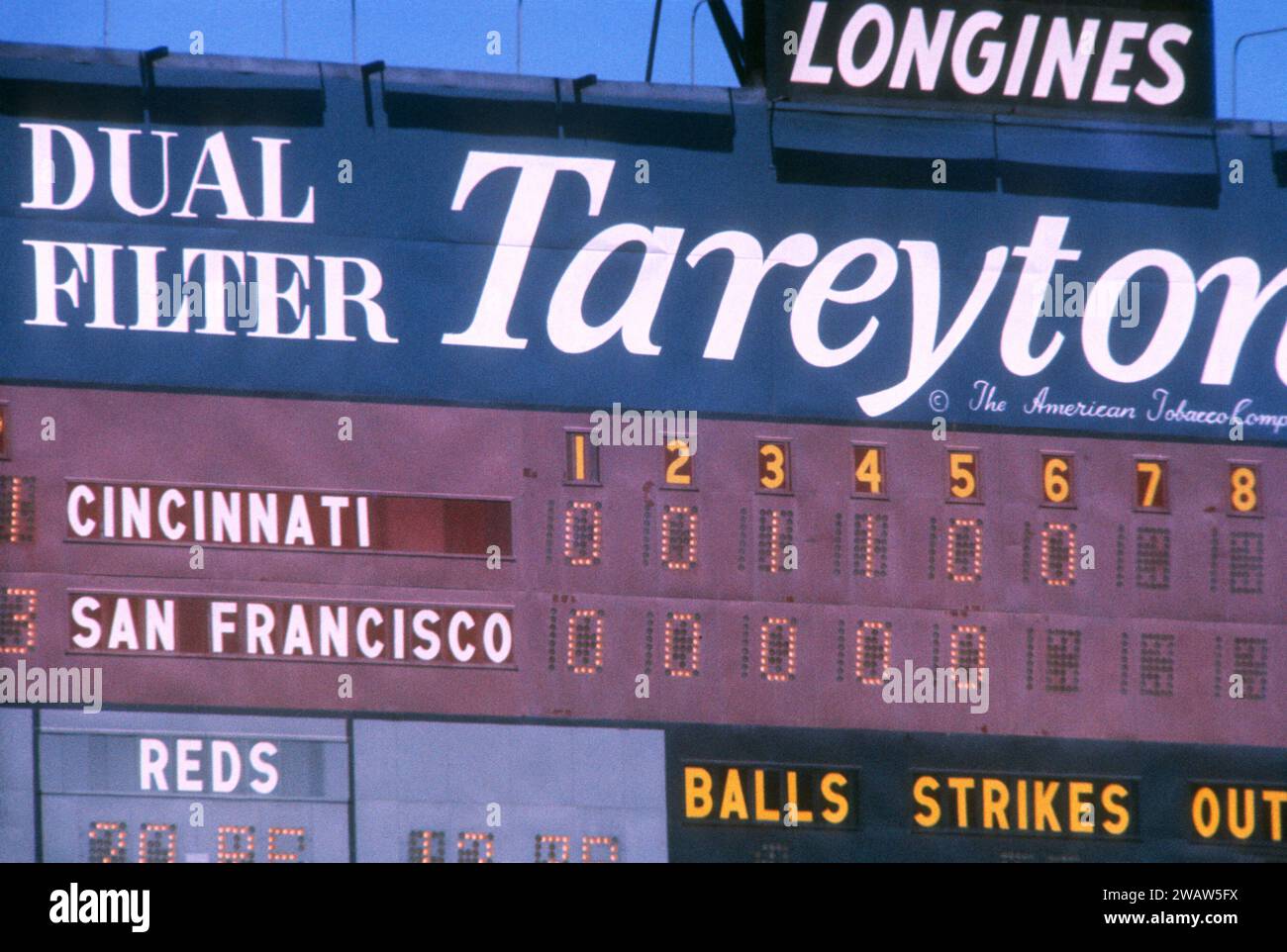 SAN FRANCISCO, CA - JULY 6: General view of the scoreboard during an ...