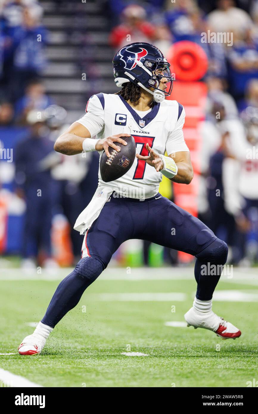 January 06, 2024: Houston Texans quarterback C.J. Stroud (7) passes the ...