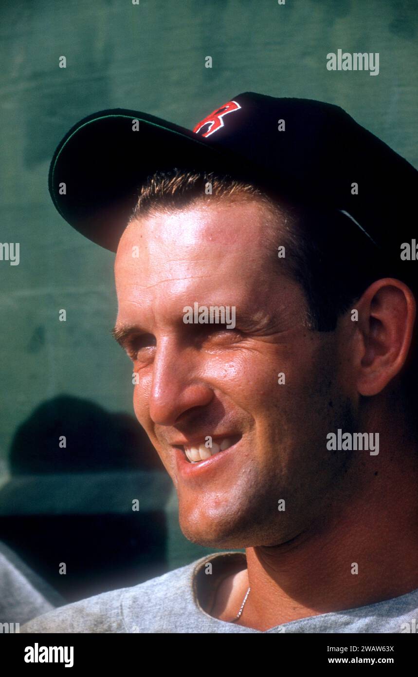 VERO BEACH, FL - MARCH, 1956: Norm Zauchin #3 of the Boston Red Sox ...