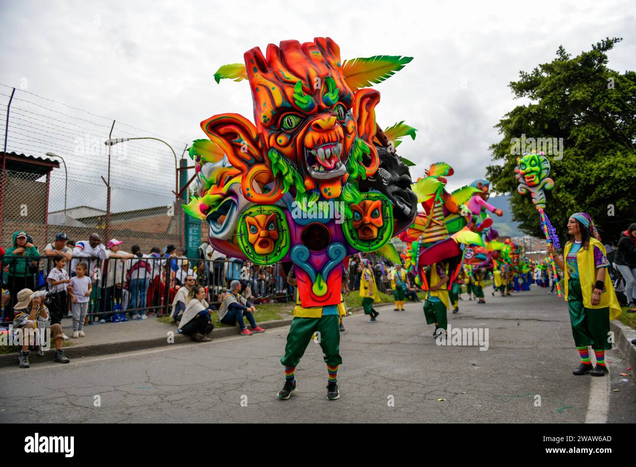 Pasto, Colombia. 06th Jan, 2024. Artists perform on culturaly ...