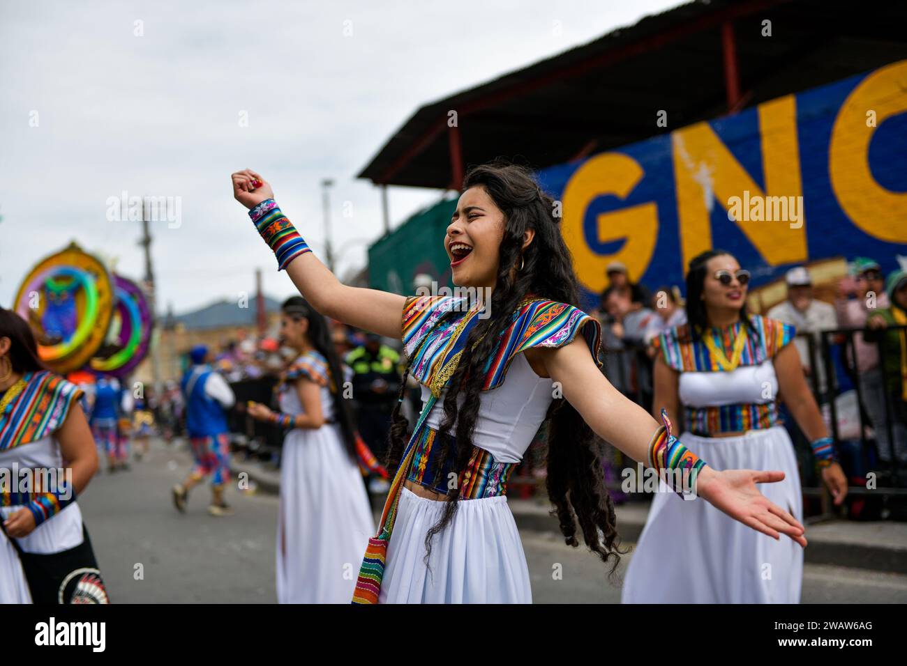Pasto, Colombia. 06th Jan, 2024. Artists perform on culturaly ...