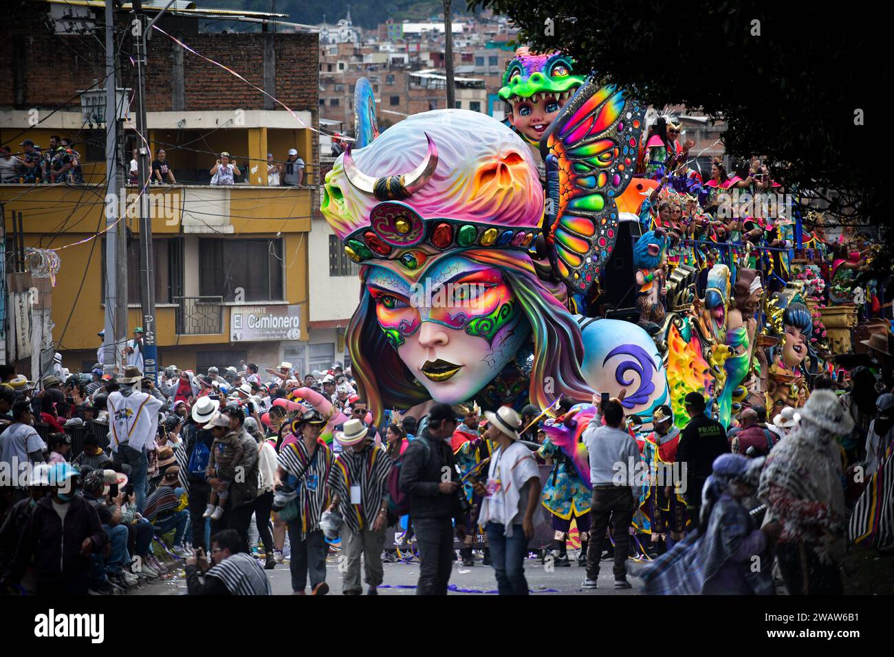 Pasto, Colombia. 06th Jan, 2024. Artists perform on culturaly ...
