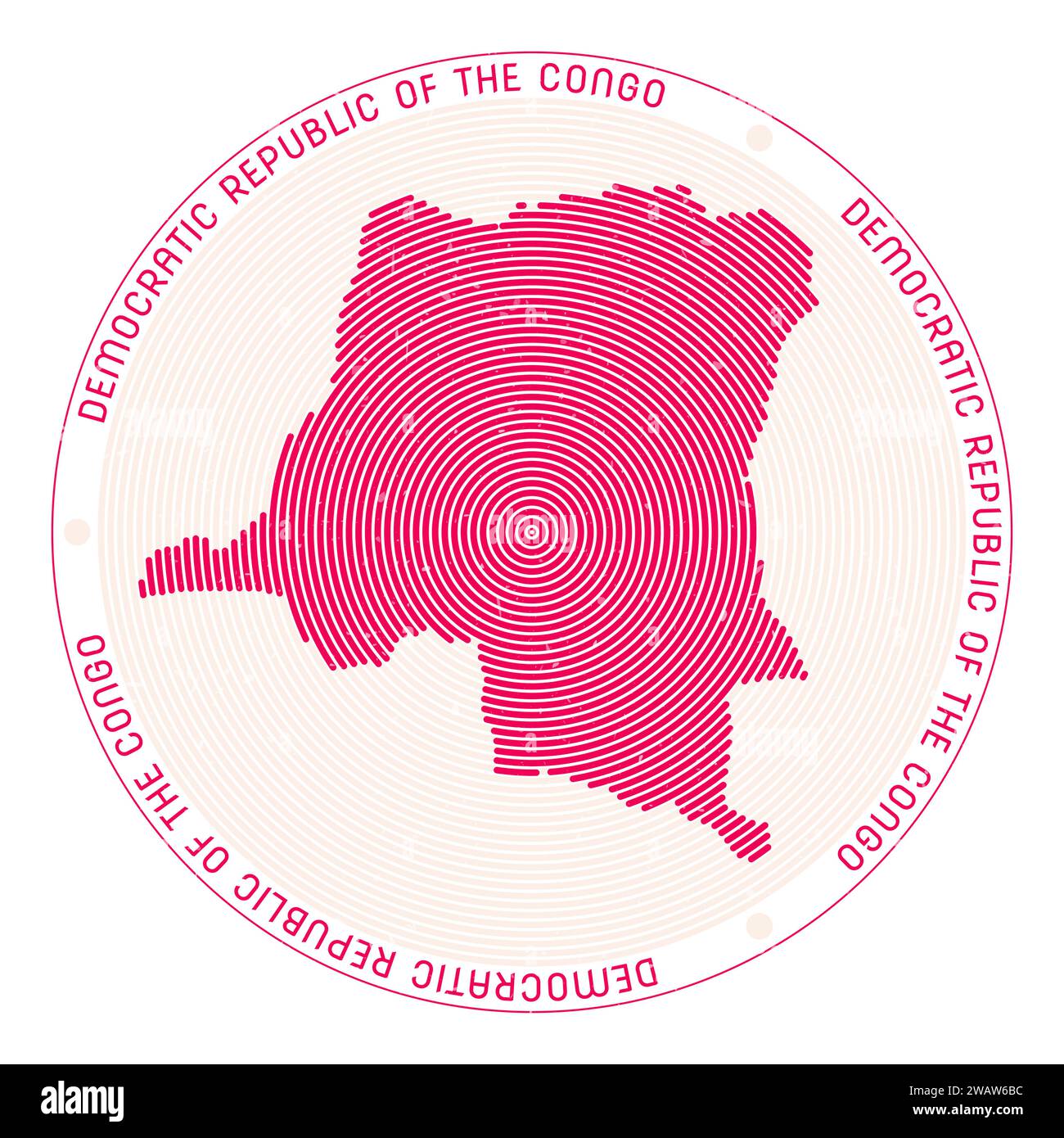 Modern map republic congo Stock Vector Images - Alamy