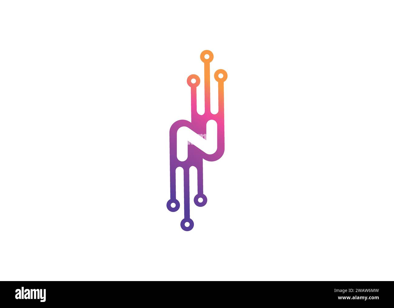 Letter n biotech Stock Vector Images - Alamy