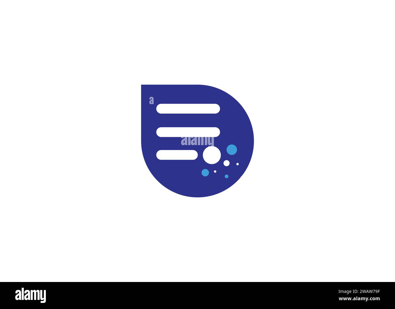 Minimal Document vector logo design template Stock Vector Image & Art ...